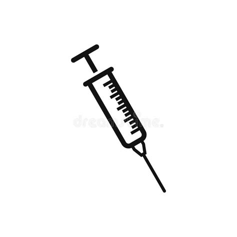 Syringe Icon Flat Vector Design Stock Vector Illustration Of Pulse