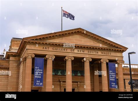 The Facade Of The Art Gallery Of New South Wales With Ionic Columns And