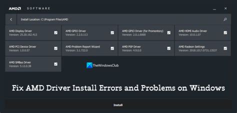 Fix AMD Driver Install Errors And Problems On Windows
