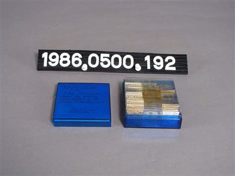 Slides Of Unstained Materials For Phase Microscopy National Museum Of