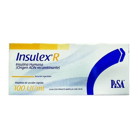 Insulex R Solucion Inyectable 100 Uiml 1 Ampula 20 Ml Farmacias Klyns