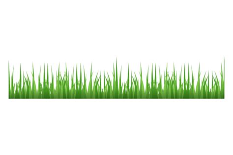 Lawn Border Green Grass Bright Meadow Graphic By Onyxproj · Creative Fabrica