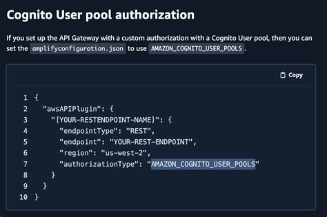 Amazon Cognito Amplify Save Authorization Rule Config Stack Overflow