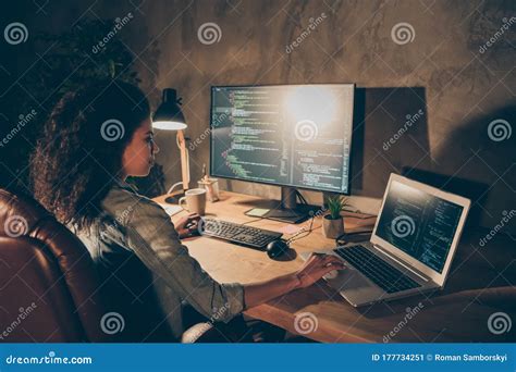 Software Developer Programming Code On Computer Rnn Neural Network