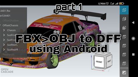 Convert Fbx And Obj To Dff On Android Part 1 Youtube