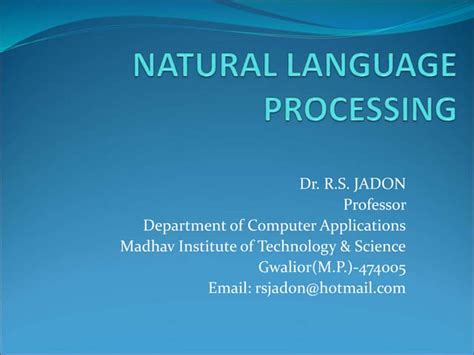 Nlp My Lecture 3 Ppt Programming Languages Computing