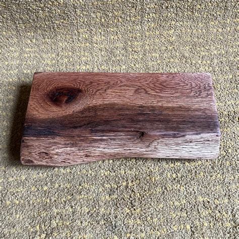 Handmade Rustic Oak Riser Stand Natural Wood Display Shelf For