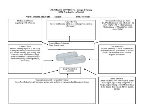 Med Map 12 Med Map N354 Nursing Care Of Adult I Name Bushra