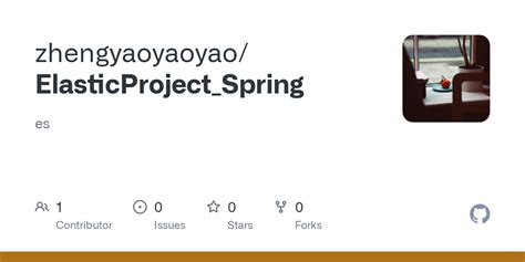 github zhengyaoyaoyao elasticproject spring es