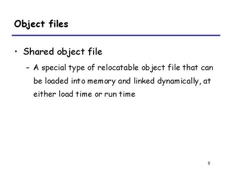 Linking 1 Outline Static Linking Symbols Symbol Table
