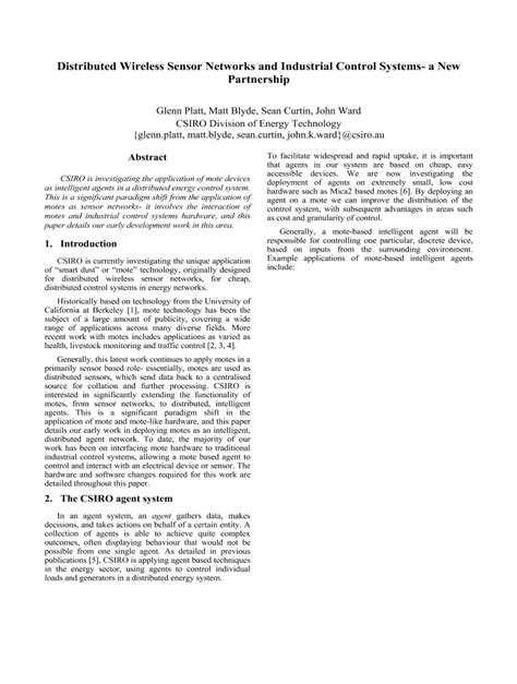 distributed wireless sensor networks and industrial control systems a new partnership ieee