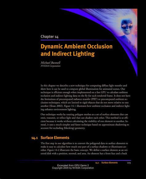 PDF Dynamic Ambient Occlusion And Indirect Lighting 14 2 Ambient Occlusion Ambient Occlusion