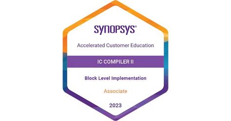 Ic Compiler Ii Block Level Implementation Exam Was Issued By Synopsys To Jan Ludvik Jan Ludvik