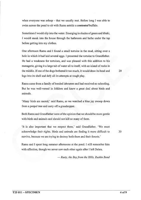 ICSE Class English Language SOLVED Specimen Paper