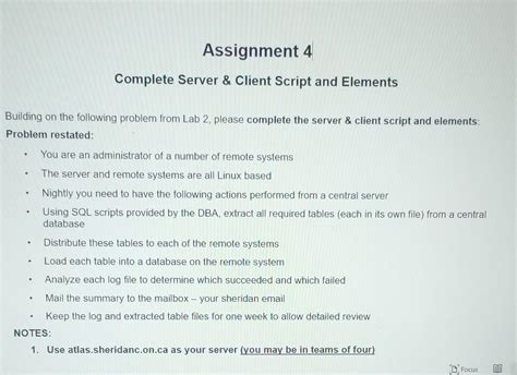 Solved Assignment 4 Complete Server And Client Script And