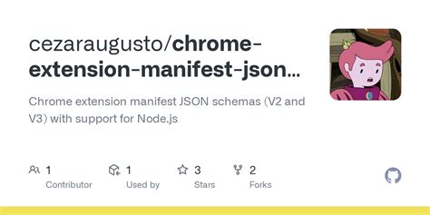 Github Cezaraugusto Chrome Extension Manifest Json Schema Chrome Extension Manifest Json
