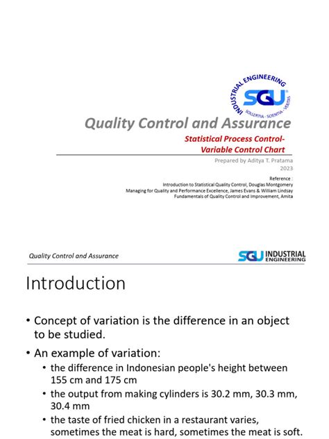 06 spc variable control chart pdf statistics scientific method