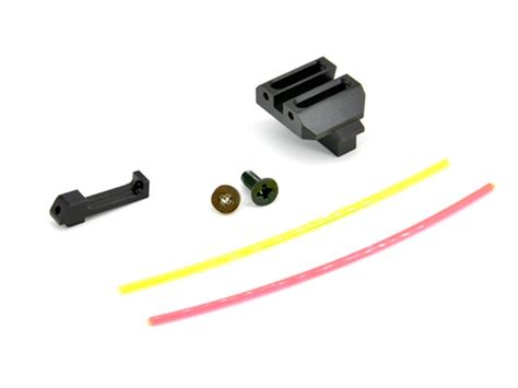 Aip Fiber Fixed Carry Sight Set For Marui G17 Rainbow 8