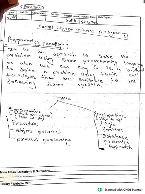 Oops Notes Pdf