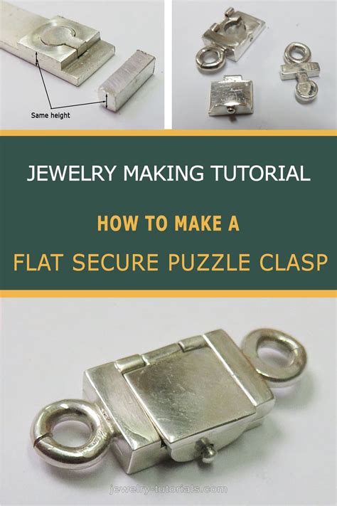 Flat Secure Puzzle Clasp Making Bails For Jewelry Jewelry Design