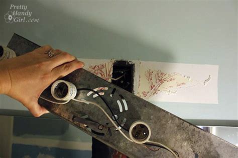 Changing Out A Light Fixture Bye Bye Hollywood Strip Light Pretty Handy Girl