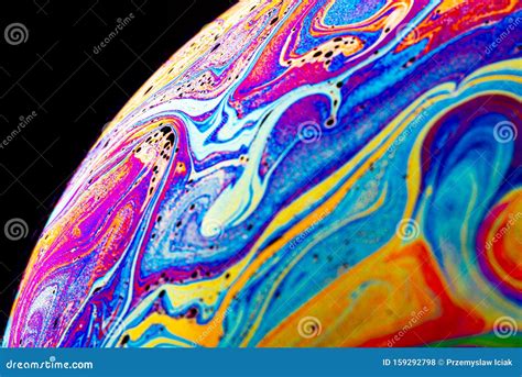 Beautiful Psychedelic Abstraction Interference In Soap Films In