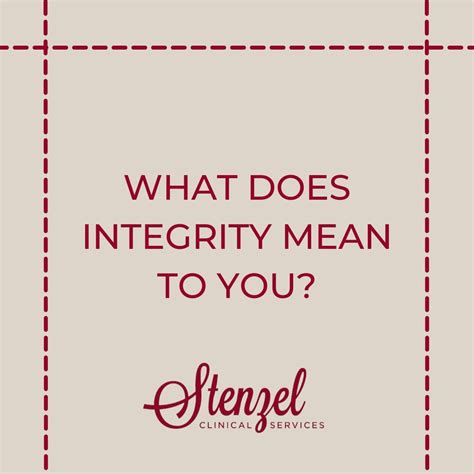 Stenzel Clinical Services Ltd On Linkedin Integrity Is The Stenzel
