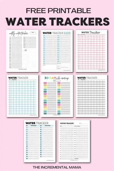 The Best 8 Free Monthly Water Tracker Printable Pdfs