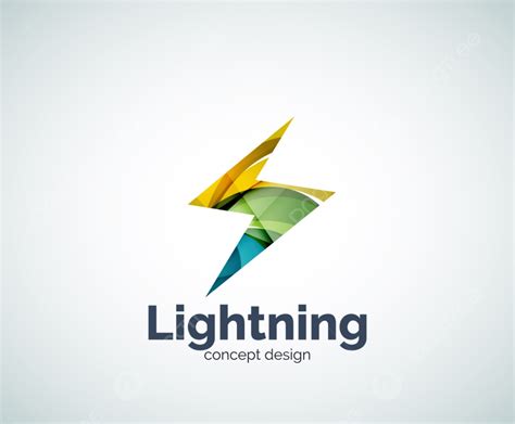 번개 로고 템플릿 개요 기하학 광택 심벌 마크 디자인 Png 일러스트 및 벡터 에 대한 무료 다운로드 Pngtree