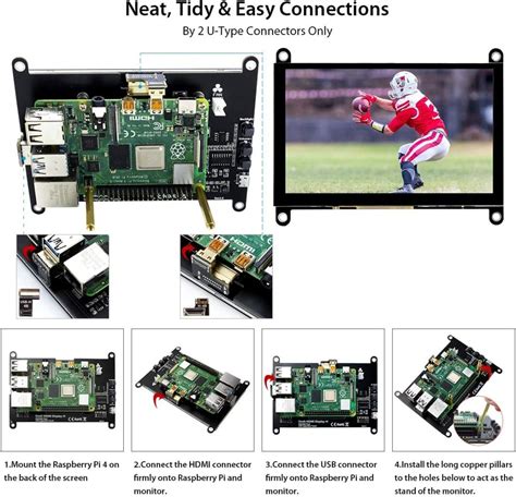 ELECROW Touch Screen Monitor For Raspberry Pi Inch Raspberry Pi Display X Small Monitor