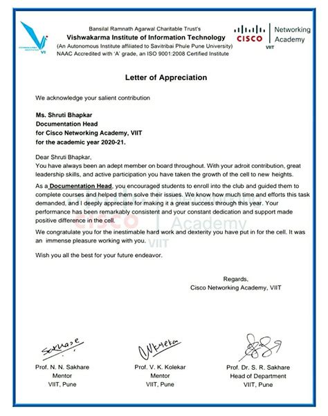 Shruti Bhapkar On Linkedin Thank You Cisco Networking Academy Viit