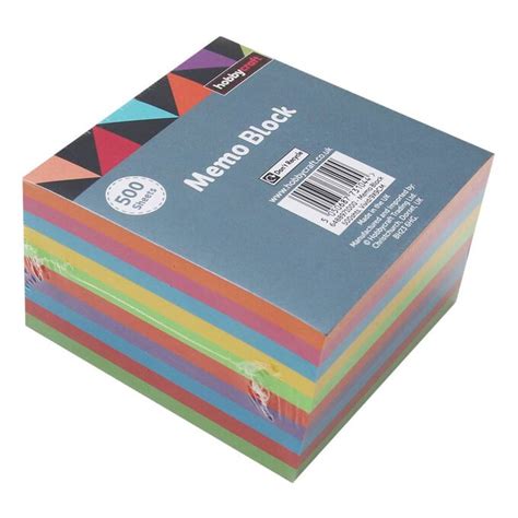Vivid Memo Block 500 Sheets Hobbycraft