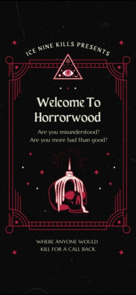 Download The Cover Of The Horrorwood Book Wallpaper