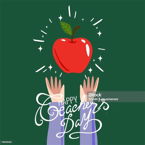 크리에이 티브 개요 배너 또는 포스터 좋은 창의적인 디자인 일러스트와 함께 행복 한 스승의 날에 대 한 개념에 대한 스톡 벡터 아트 및 기타 이미지 Istock