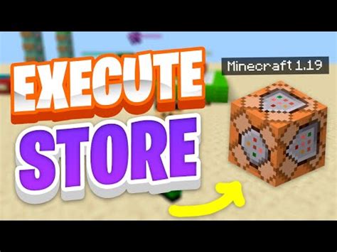 COMO UTILIZAR EL COMANDO EXECUTE STORE COMPLETO PARA Minecraft 1 19