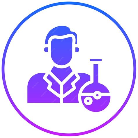Premium Vector Lab Technician Vector Illustration