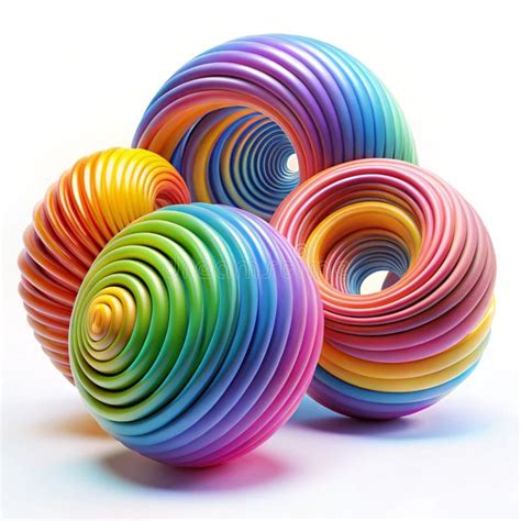 Colorful Abstract 3d Spheres Stock Image Image Of Sphere Digital 376995359