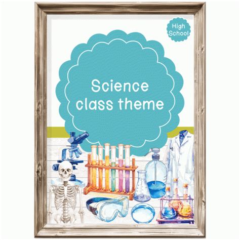 High School Class Theme Science Clever Wolfee