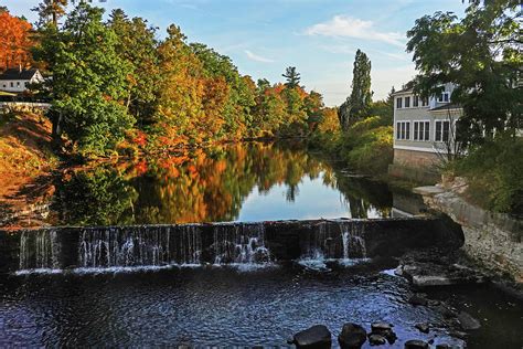 Peterborough Nh Contoocook River Fall Foliage New England Photograph By