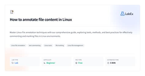 How To Annotate File Content In Linux Labex