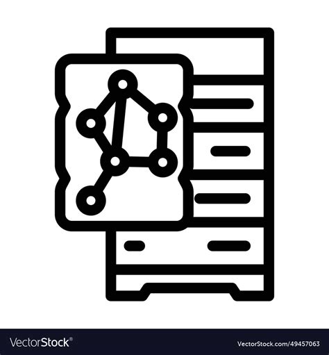 Nosql Database Line Icon Royalty Free Vector Image