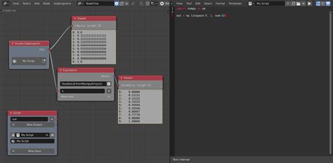 Scripting How To Output Numpy Array From The Animation Script Node