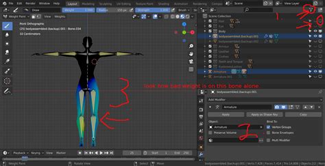 the geometry of the mesh gets distorted when rigged and posed