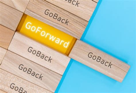Premium Photo The Concept Is That Goforward Will Come Out After Consecutive Goback