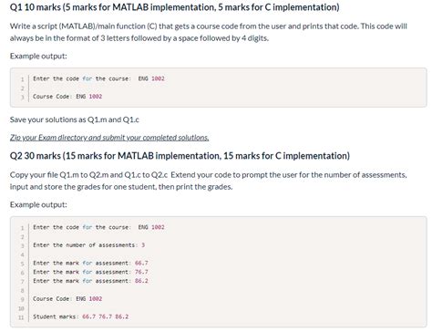 Solved Q1 10 Marks 5 Marks For Matlab Implementation 5