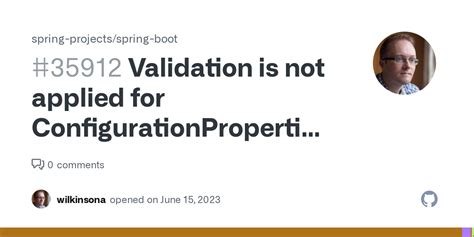 validation is not applied for configurationproperties that implement