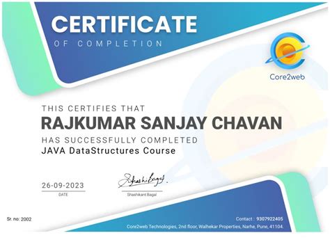 Completed Java Data Structures Course Rajkumar Chavan Posted On The