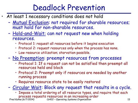 Ppt Concurrency Deadlock And Starvation Powerpoint Presentation