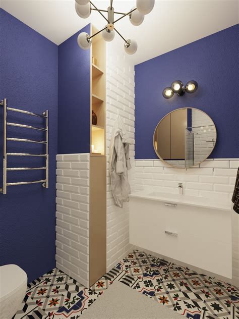 Квартира в Скандинавском стиле Квартира Современная обстановка ванной Интерьер