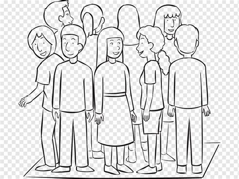 Как нарисовать толпу людей карандашом 91 фото